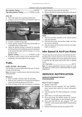 Holden Commodore VT VX VY VZ Repair Manual 1997-2007 - Ellery ...